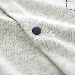 GORBAST Newborn Baby Boys' Gentleman Romper Clothes Suit Long Sleeve Jumpsuit Outfit with Bow Tie (0-3Months, SG046)