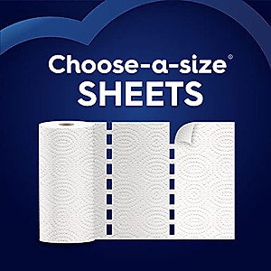White Cloud Ultra PRO Ultra Absorbent Paper Towel, Choose-a-Size Sheets, 2 Packs of 6 DOUBLE Rolls = 24 Regular Rolls