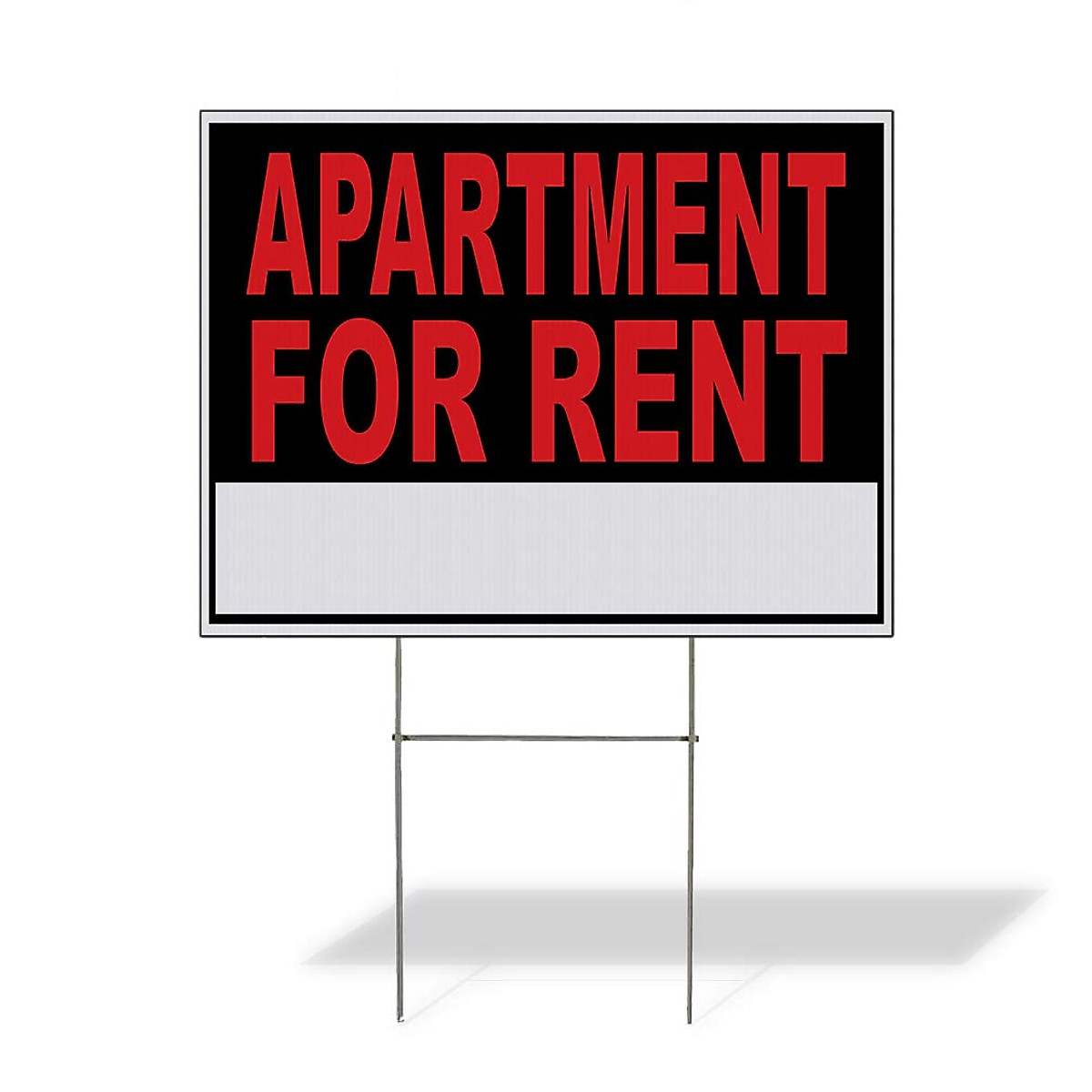 Weatherproof Yard Sign Apartment for Rent Business A Red Lawn Garden 18x12 Inches 1 Side Print