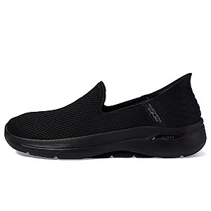 Skechers Go Walk Arch Fit Summer Views Hands Free Slip-Ins Black 9 B (M)