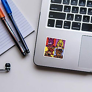 Five Nights at Freddy's Stickers 50 Pack Waterproof Stickers Laptop Bumper Skateboard Water Bottles Computer Terror Game Stickers