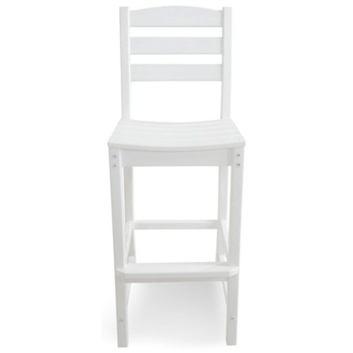 POLYWOOD TD102WH La Casa Café Bar Side Chair, White