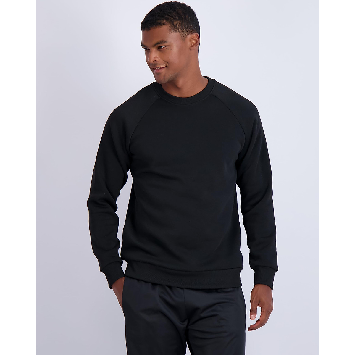 3 Pack: Men's Sweatshirts Fleece Long Sleeve Mens Crewneck Pullover Sweatshirt Sweater Soft Plush Active Breathable Athletic Men Workout Wicking Casual Warm Winter Running Work Crew Neck- Set 8, 3XL