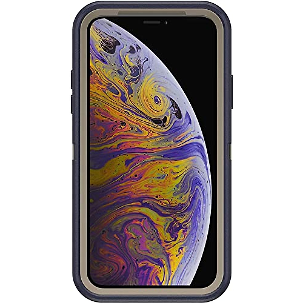 OtterBox Defender Series Case for iPhone X & iPhone Xs (ONLY), Case Only - Bulk Packaging - (Dark Lake (Chinchilla/Dress Blues))
