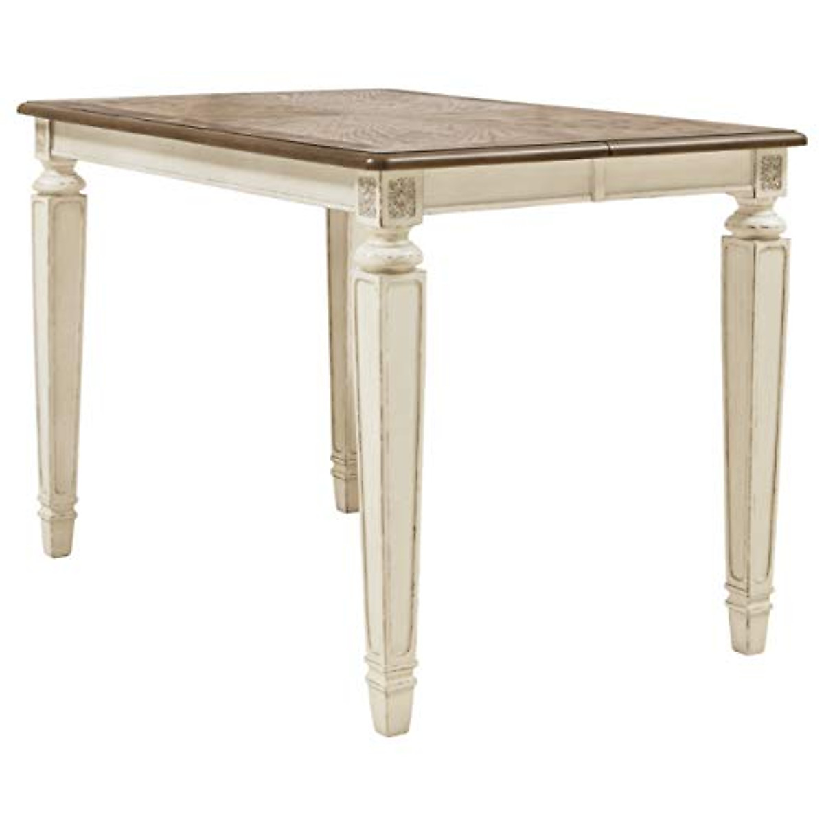 Signature Design by Ashley Realyn Dining Room Table, 0, Off White And Brown