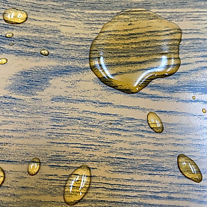 Yifely Dark Brown Walnut Wood Grain Countertop Decor Paper Self-Adhesive Shelf Liner Door Sticker 17.7 Inch by 9.8 Feet