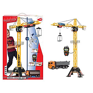 Dickie Toys 48" Mega Crane and Truck Vehicle and Playset