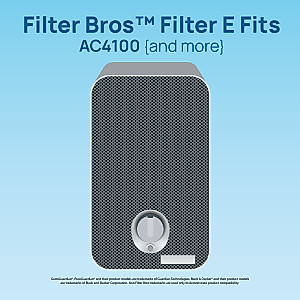 Filter Bros HEPA Filter E Replacement Fits GermGuardian FLT41002PK AC4100 AC4175