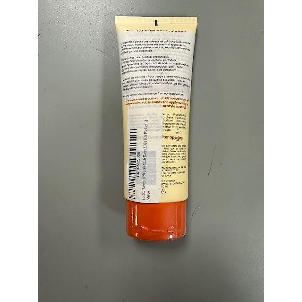 T is for Tame - Kids Hair Styling Gel, All-Natural Alcohol-Free Hair Gel for Kids & Toddlers, 2023 Launch Date (3.38 Fl Oz Pack of 1)