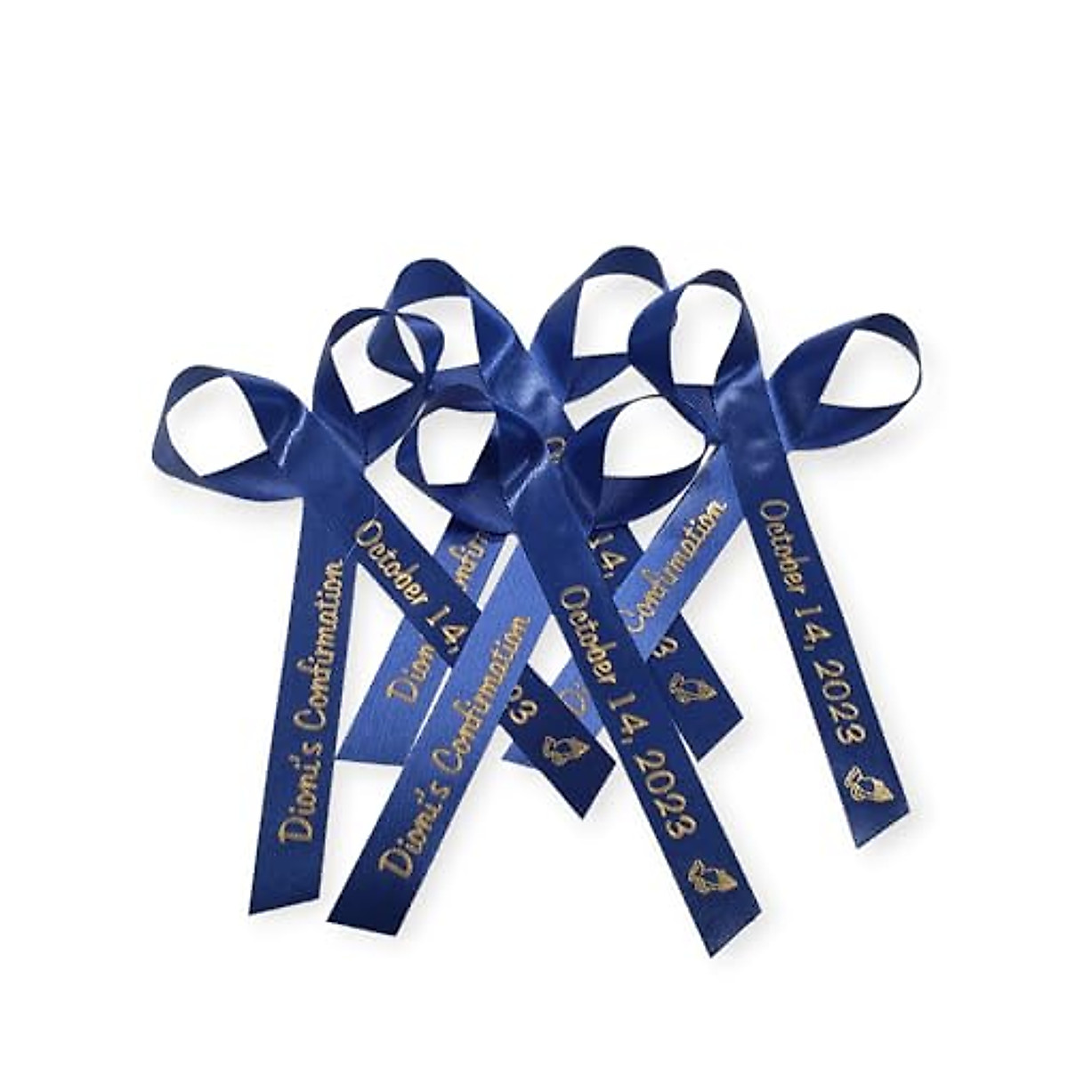 50 Personalized Ribbons Bridal Wedding Favor Baby shower Centerpieces, Photo Frames, Party, Invitations or Sprinkle - Custom Made