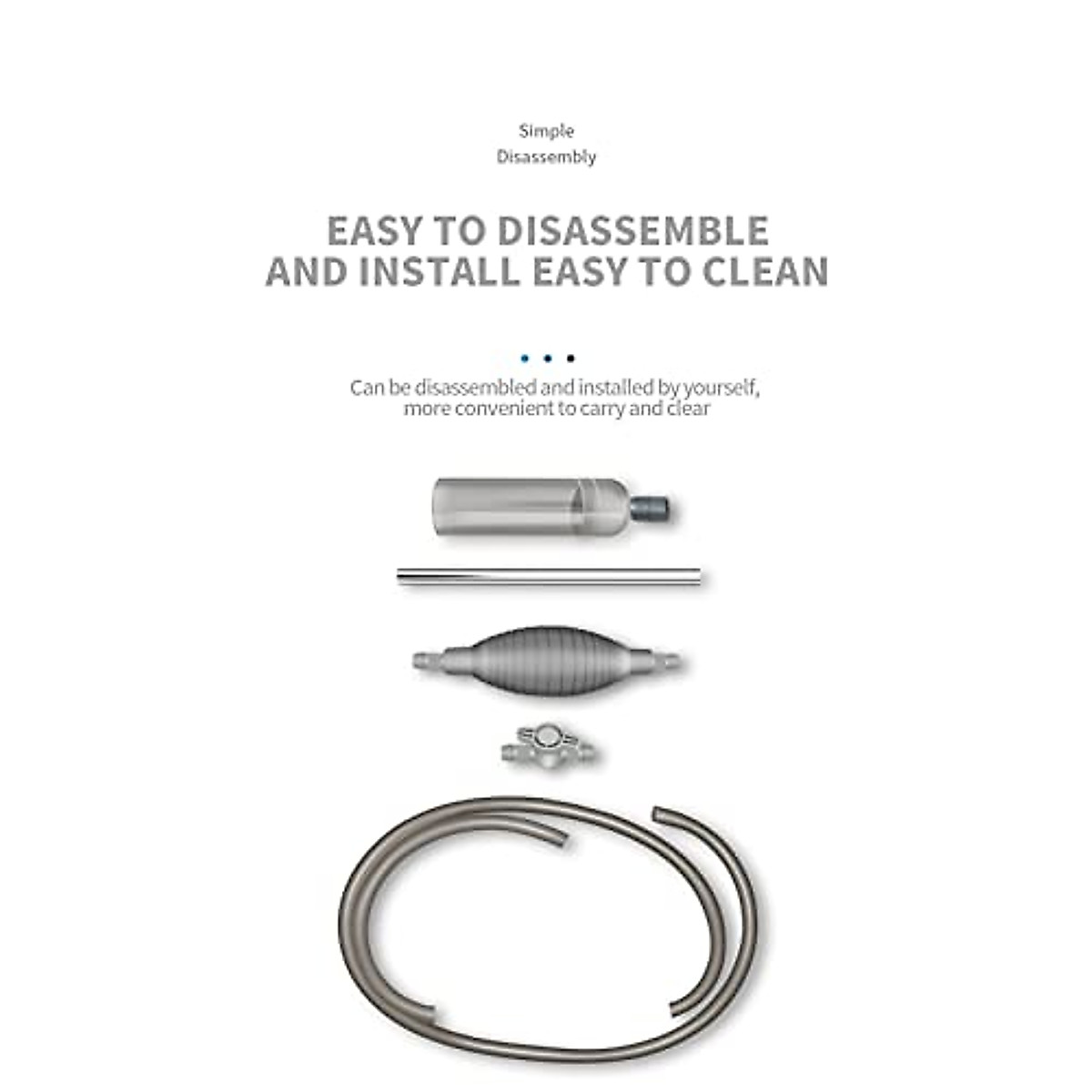 HappyPIG Hose Fish Tank Water Change, Aquarium Water Changer,Aquarium Vacuum with Valve Switch Siphon Sand Cleaner for Aquarium Water Change（5.58ft）