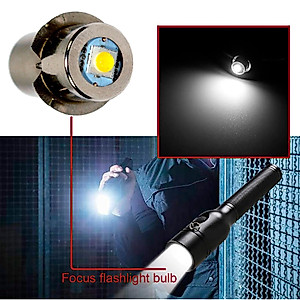 HQRP High Brightness Upgrade LED Light Bulb Compatible with DeWalt: DW908 / DW919 / DW906 / DW918 / DW904 / DW902 / DW904 / DW9043 / DW9083 / DW9063 / DW9023 Flashlights
