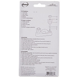 DANCO Complete Faucet Rebuild Trim Kit for Delta Faucets, Acrylic, 1 Kit (39675)