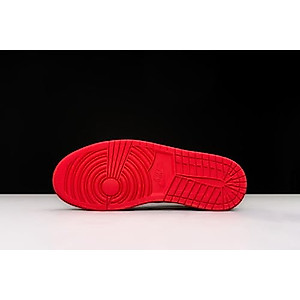 Nike Air Jordan 1 Mid Men's Shoes Black/Fire Red-White DQ8426-060 11.5