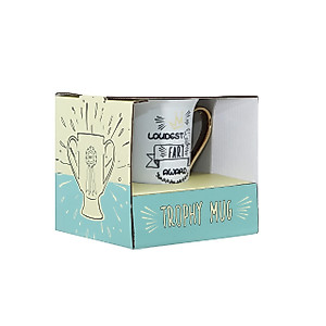 Boxer Gifts Loudest Fart Award Trophy Mug | Funny Gag Joke Gifts For Dad Husband Boyfriend