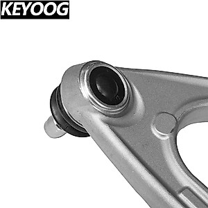 KEYOOG 2Pcs Left Right Front Upper Control Arm and Ball Joint Assembly Fit for 2006 2007 2008 2009 2010 Hummer H3 H3T K621675 K621676 Driver & Passenger Side Suspension
