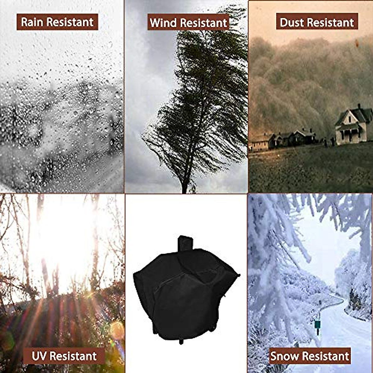 Uniflasy Pellet Grill Cover for Camp Chef Pellet Grills DLX 24", SmokePro DLX, SmokePro 24" PG24 PG24LS PG24S PG24SE PG24LTD Woodwind 24 Pellet Grills 600D Waterproof Anti-UV BBQ Cover