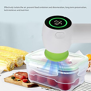 Kuuleyn Vacuum Sealer Machine, Handheld Vacuum Sealer, Extends Food Freshness, Electric Food Vacuum Sealer, Cordless Handheld Multifunctional Food Vacuum Sealer with Bags Lids