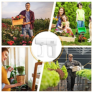 Electrostatic Sprayer, Barber Alcohol Spray Gun, Multipurpose Portable Rechargeable Handheld Pump Sprayer with Blue Light, Sanitizer Spray for Touchless Sanitization