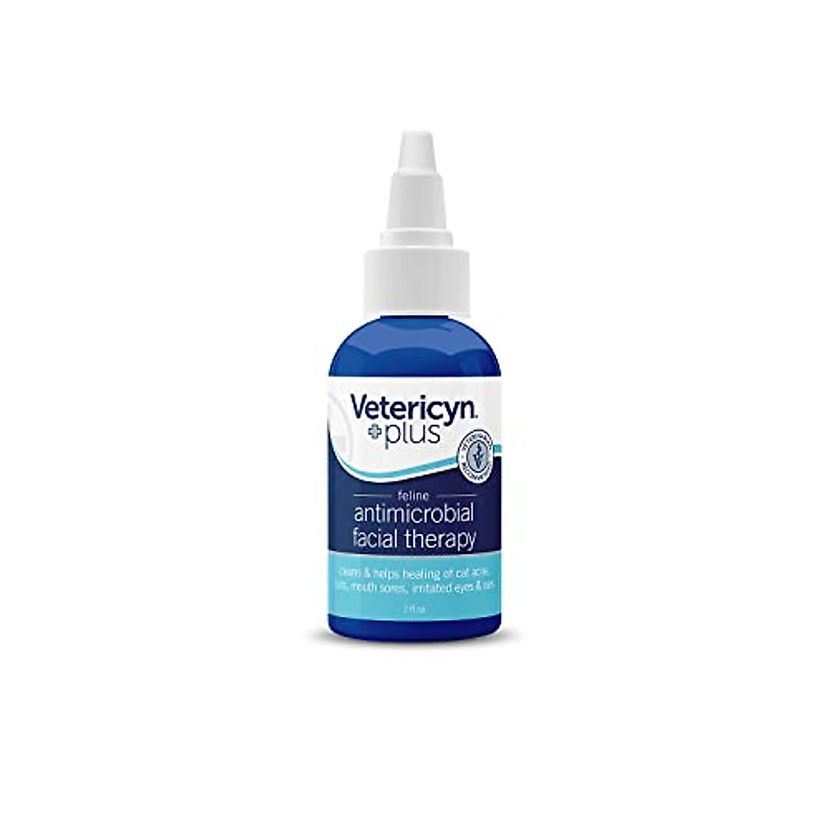 Vetericyn Plus Feline Facial Therapy | Healing Aid and Skin Repair for Different Cat First Aid Needs, Including Cat Acne, Cat Ear and Eye Problems. 2 Ounces