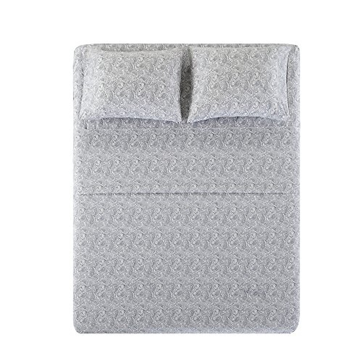 Comfort Spaces 100% Cotton Sheet Set Breathable, Lightweight, Soft with 14" Elastic Pocket Fits up to 16" Mattress, All Season Cozy Bedding, Matching Pillow Case, Cal King Paisley Multi 4 Piece