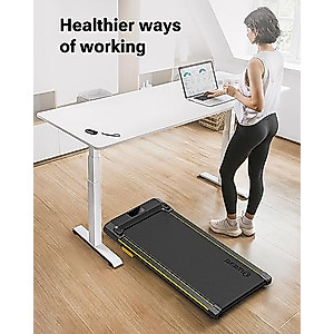 UREVO Walking Pad, Under Desk Treadmill, Portable Treadmills for Home/Office, Walking Pad Treadmill with Remote Control, LED Display