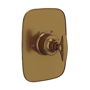 ROHL MICHAEL BERMAN GRACELINE CONCEALED THERMOSTATIC MIXER TRIM PACKAGE ONLY WITH METAL LEVER IN FRENCH BRASS FOR VALVE WITH TEMPERATURE CONTROL ONLY AND WITHOUT VOLUME CONTROL