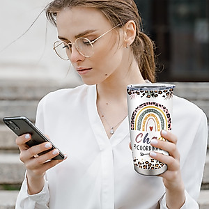 Coolertaste Chaos Coordinator Gifts, Chaos Coordinator Tumbler 20oz, Staff Appreciation Gift Ideas, Thank You Gifts for Teacher, Best Boss Gifts For Women, Unique Birthday Gifts for Women Coworker