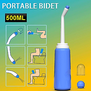 Bidet Sprayer Postpartum Bide Bottle Portable Travel Toilet Bidet Bathing Vaginal Wash for Baby Women Bedridden Patient, Bidet Sprayer
