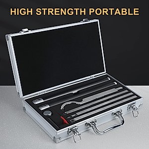 Carbide Lathe Tools, Wood Lathe Tools with Removable Handle, 【Latest Upgraded】Turning Tool with Adjustable Connector including Swan Neck Hollower, Rougher, Finisher(Alloy Tool Set) Black