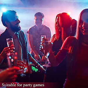 Sumind Glow in The Dark Dice 6 Sided Dice with Black Velvet Pouches for Table Board Games, Party Favors, Toy Gifts(54 Pieces)