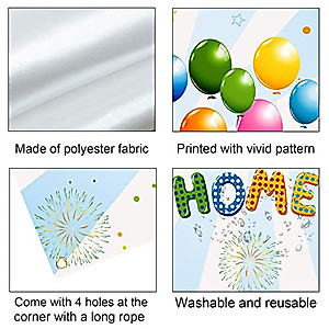 Labakita Welcome Home Door Banner,Welcome Home Door Cover, Housewarming Patriotic Military Decorations, Family Party Supplies, Welcome Back Photo Props