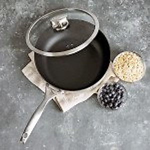 Scanpan CS+ Deep Sauté Pan with Lid, 4 qt, Silver