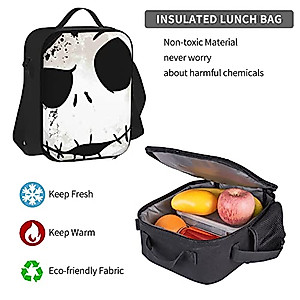 halloween nightmare 3 Piece Backpack Set Cartoon Backpack with Lunch Box Pencil Case for girls teens Women Men Durable Laptop Bag school backpack Wear Resistant christmas Hiking Camping Daypack C 3