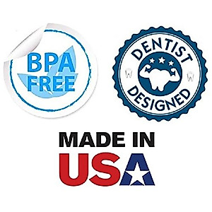 Professional Mouth Guard for Grinding Teeth - 6 Customizable Dental Guards - 2 Sizes, USA Made, BPA Free, Eliminate Bruxism, Teeth Clenching, Also for Sports & Teeth Whitening