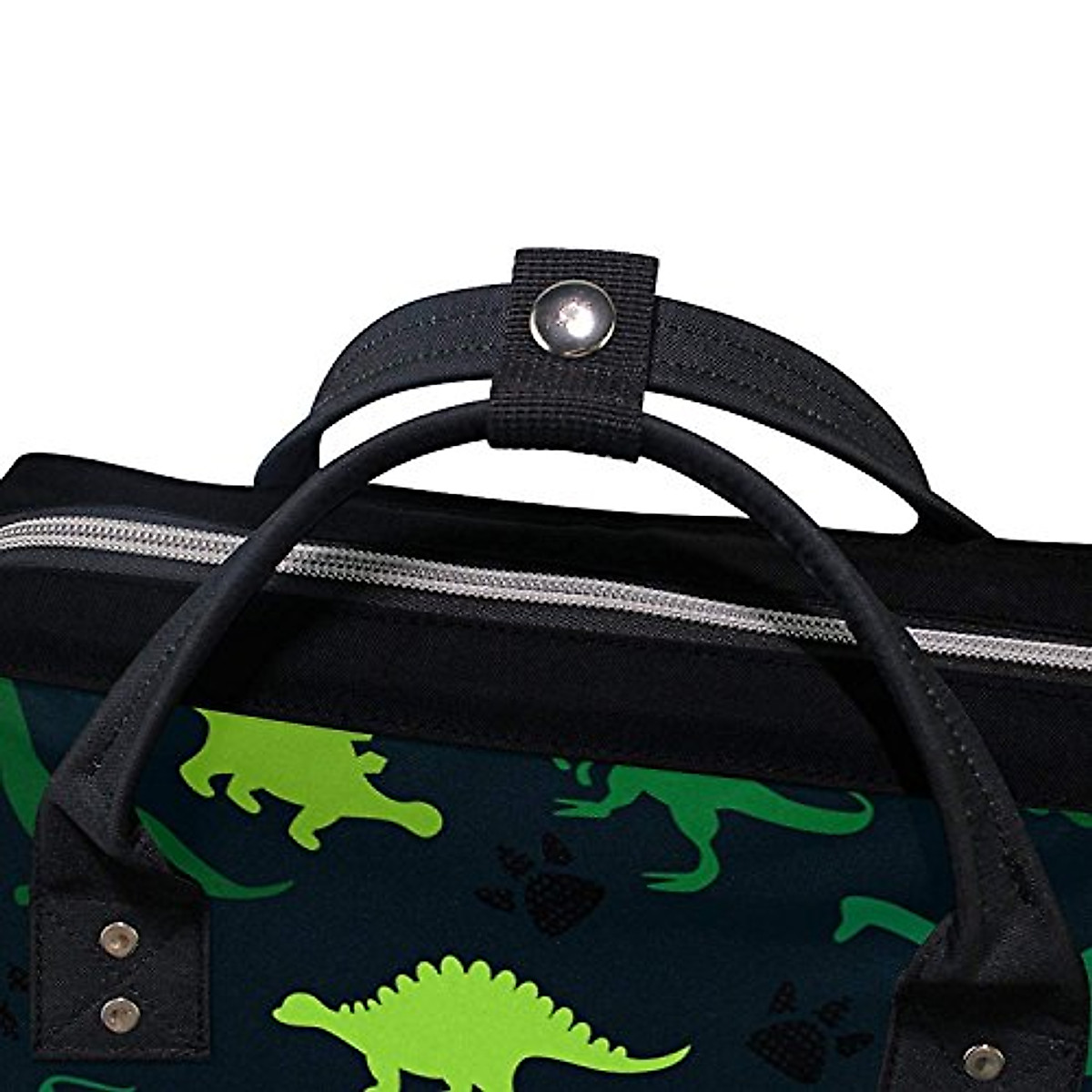 Backpack Diaper Bag Green Animal Dinosaur Womens Travel Bag Mens Laptop Bags (15.7"x11"x7", as Color)…