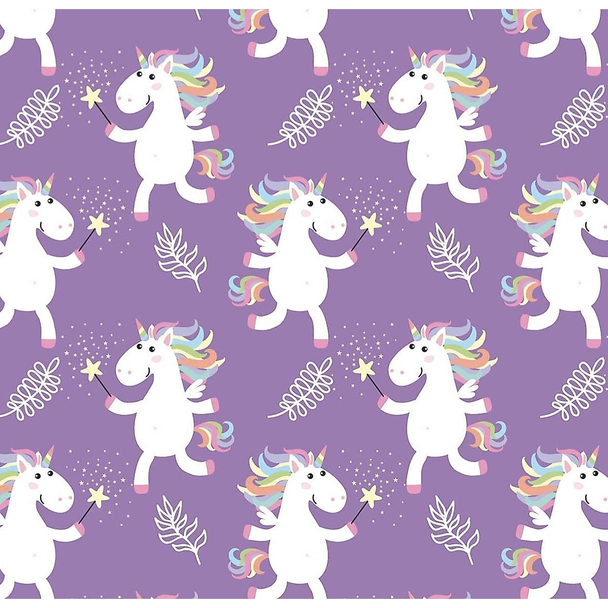 Stesha Party Unicorn Wrapping Paper Girl Birthday Present Gift Wrap, 30 x 20 Inch (3 Sheets)
