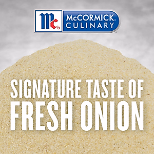 McCormick Culinary Granulated Onion, 5.75 lb - One 5.75 Pound Container of Bulk Granulated Onion Powder for Back-of-House Use, Perfect in Dips, Breadings, Soups, Hamburgers and More