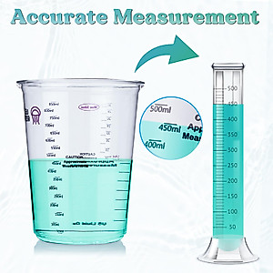 LET'S RESIN Resin Mixing Cups, 50pcs 32oz(1000ml) 2 Scales Accurate Paint Mixing Cup with Protective Gloves, Sturdy & Thick Disposable Measuring Cups for Paint, LET'S RESIN Auto Mixer