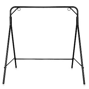 GeRRiT Swing Frame Metal A Frame Swing Stand for Garden Lawn Backyard Porches Stability, Black