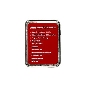 Stansport Vintage Tin Emergency First Aid Kit