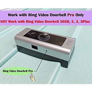 Vinyl Siding Mount Compatible with Ring Video Doorbell Pro, [Only for Pro Version] (4" Standard Vinyl Siding Only,Not for Dutchlap Siding)