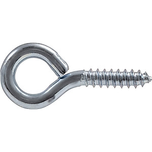 Hillman 320048 .106 x 1-1/8" Zinc-Plated Medium Screw Eye 100-Pack