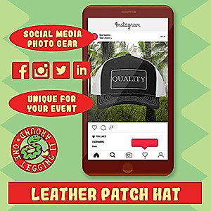 Upholstery Cleaner AF - Leather Black Patch Engraved Trucker Hat, Black-White, One Size