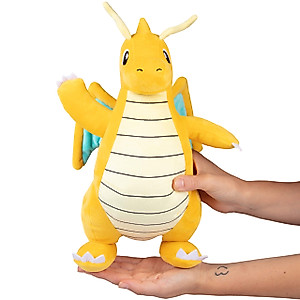 Pokémon 12" Dragonite Plush - Officially Licensed - Generation 1 Dratini & Dragonair Evolution - Authentic Soft Stuffed Animal Toy - Easter Basket Stuffer Gift for Kids, Boys, Girls - 2+