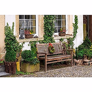 XYSFUZD Plastic Fake Owl for Garden Owl with Moving Head and Sound Owl Statues