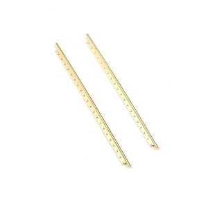 Geesatis 19 PCS Guitar Frets Wire Length 2.4 Inch Copper Brass Guitar Frets Wire Fingerboard for Strat Classical Acoustic Guitar Fret Wires Accessories