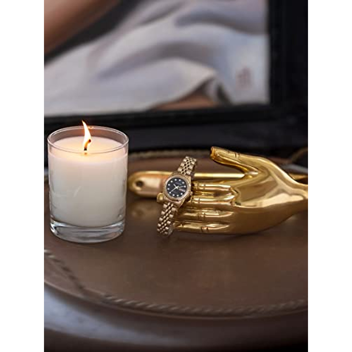 Armitron Women's Japanese Quartz Dress Watch with Stainless Steel Strap, Gold, 10 (Model: 75/2475BKGP)