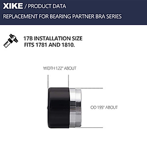 XIKE 4 Pcs 70017 Bra Model 17B Caps Replacement for Bearing Buddy 1781,1810.