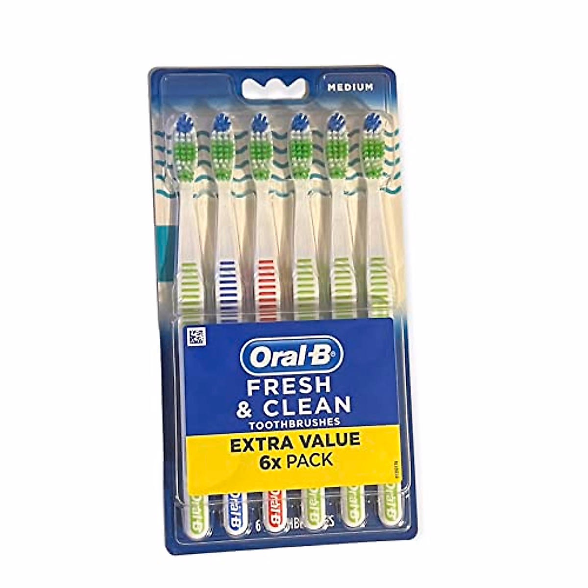 Oral-B Toothbrushes Fresh & Clean Medium 6 Count, 6 Count